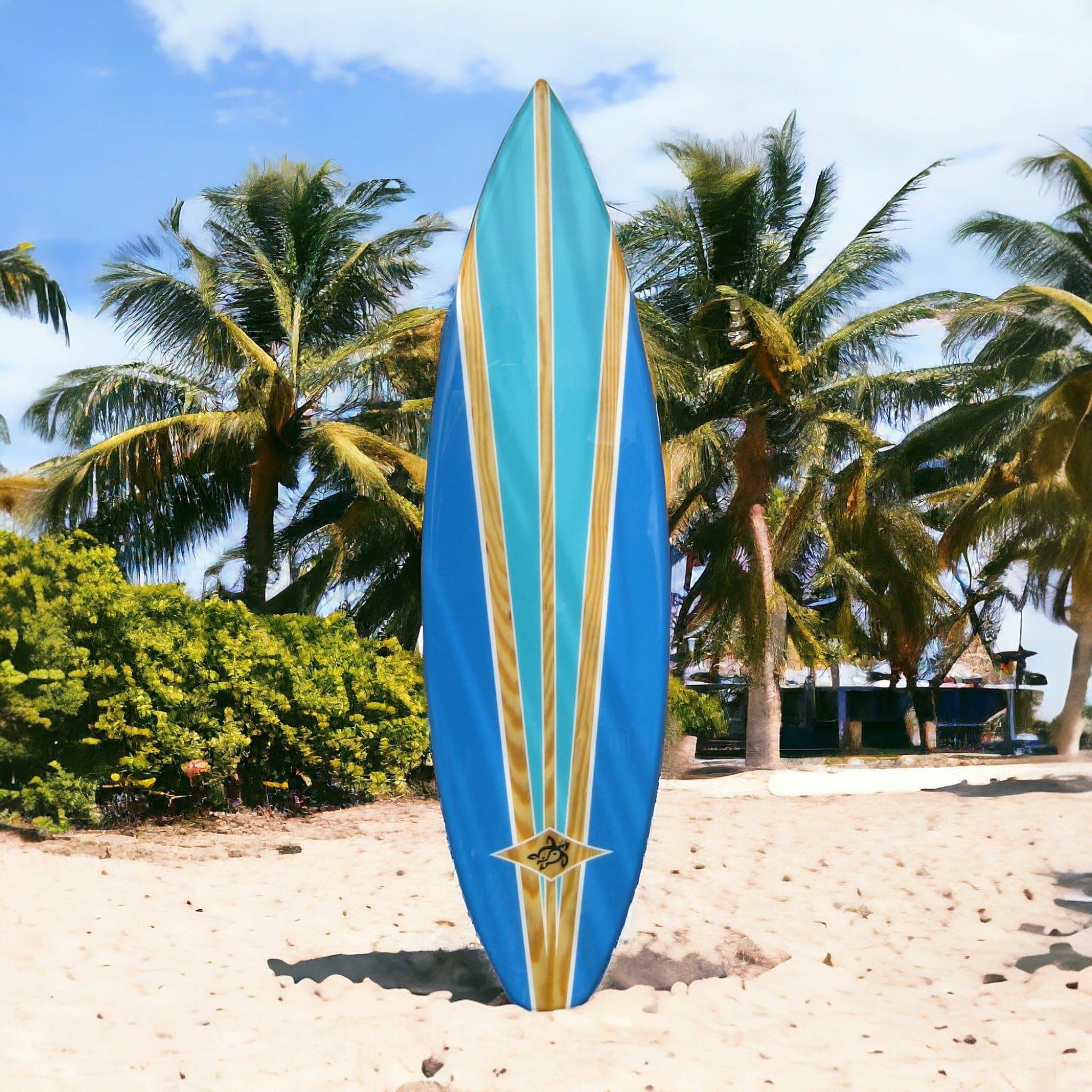 Sea Turtle Art for a Beach Decor - Surfboard Art by Tiki Soul