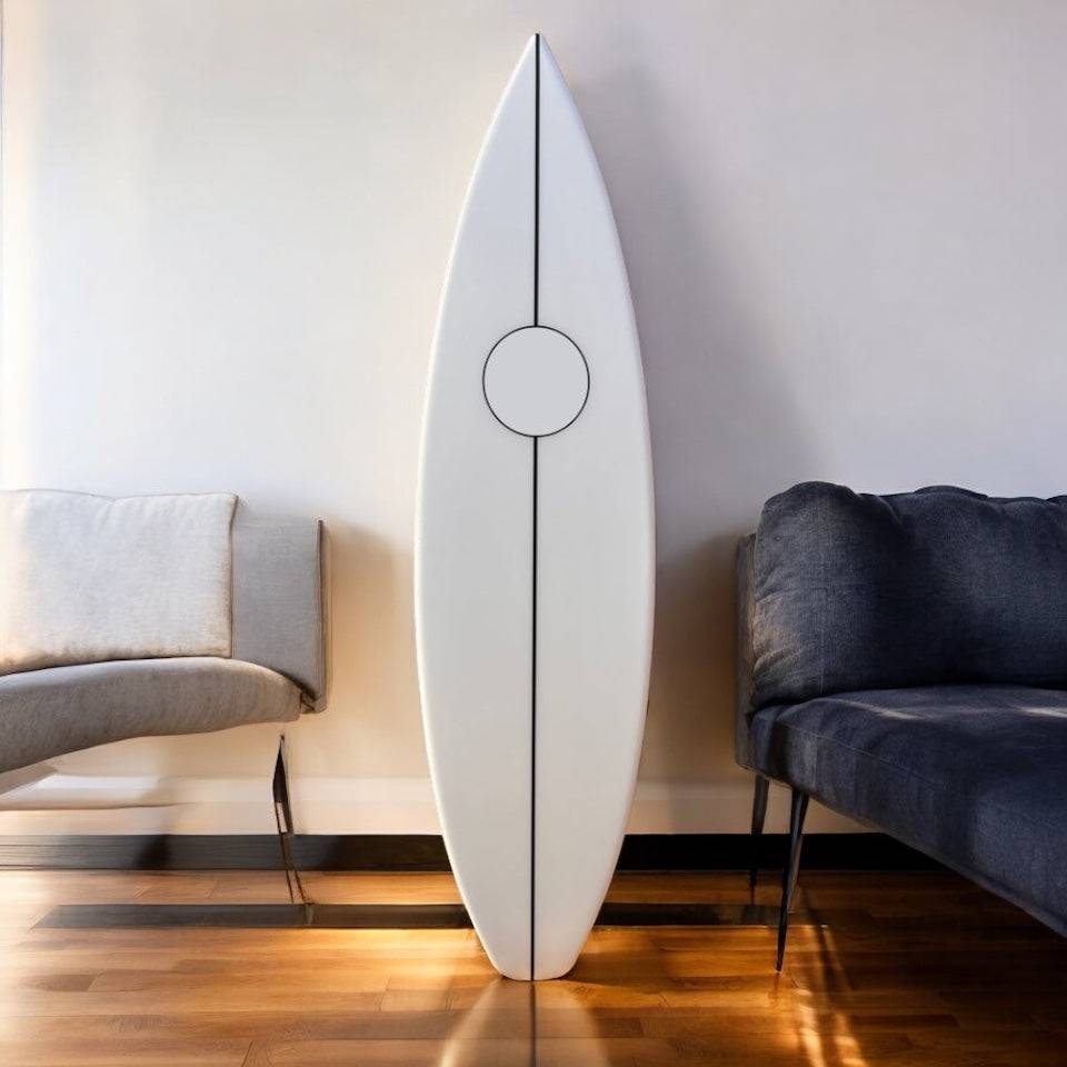 Coastal Modern Beach Decor Chanel Art Inspired Surfboard