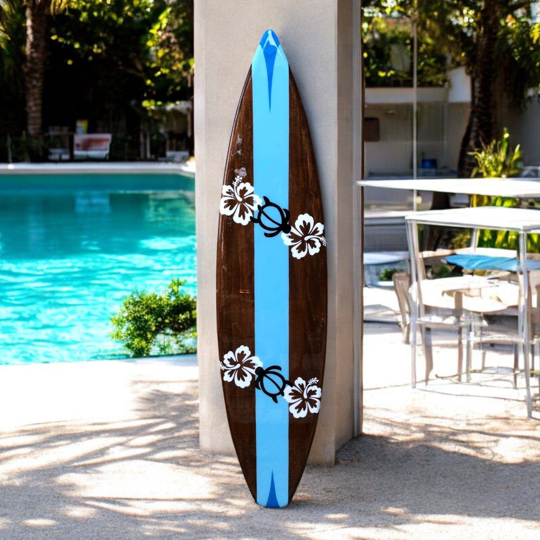 Decorative Surfboard Wall Decor Handcrafted Beach Art Tiki Soul